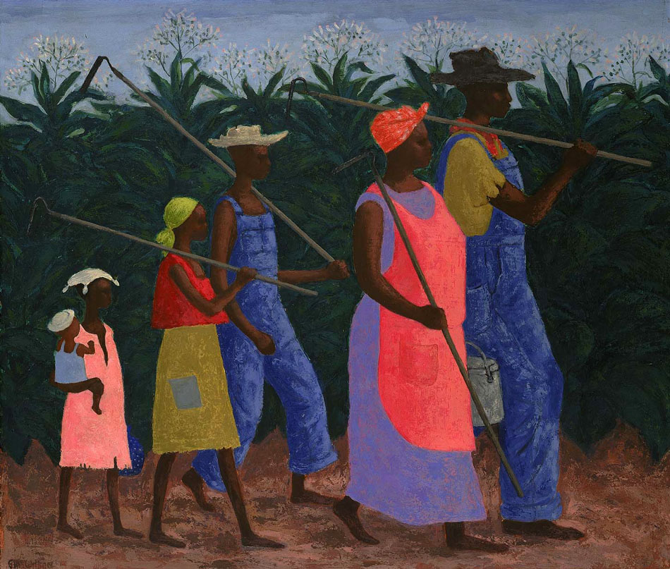 2011 Ellis Wilson Field Workers painting | framed paintings for sale